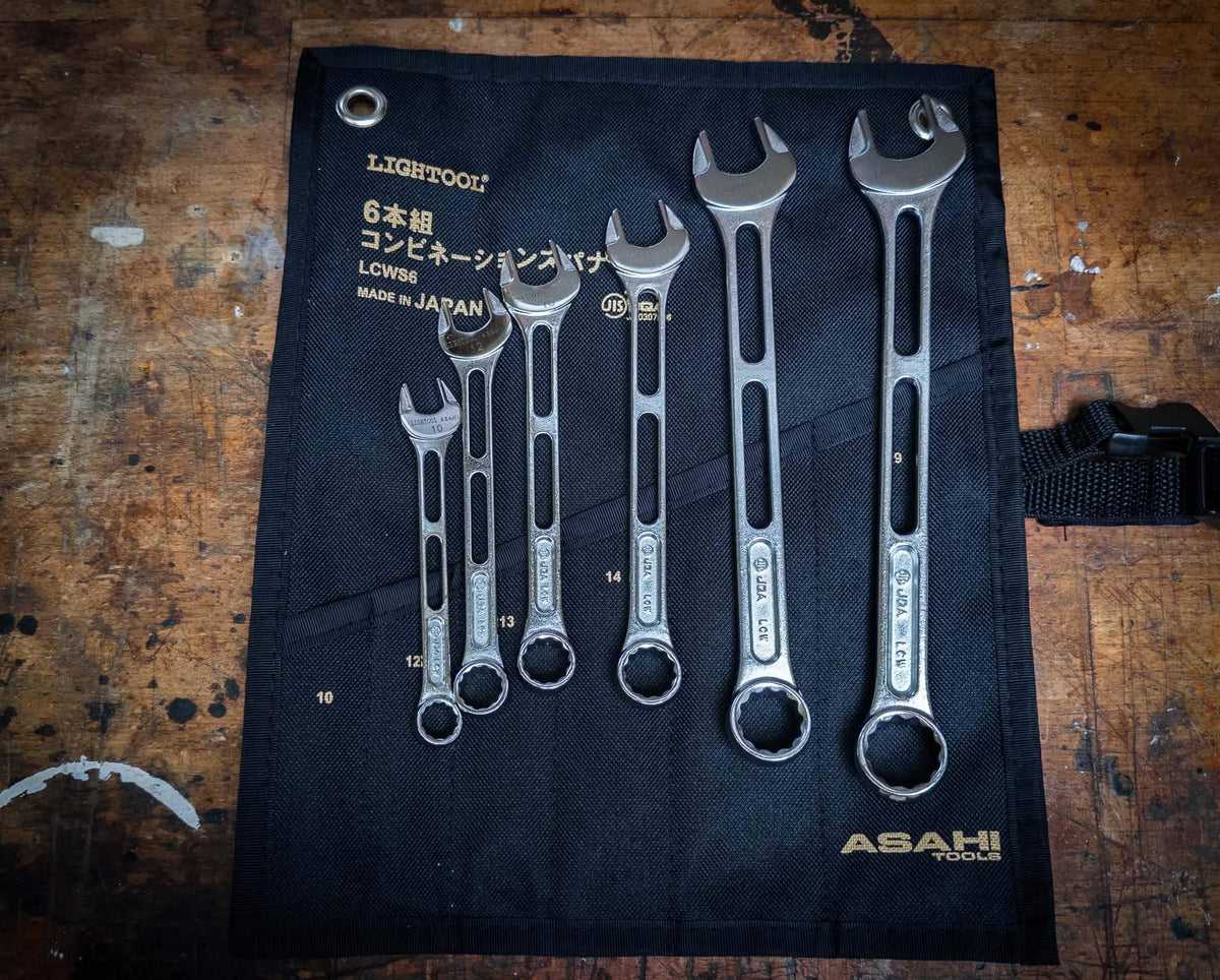 Asahi LIGHTOOL 6 piece combination spanner set Wrenches – Rolling Mavericks